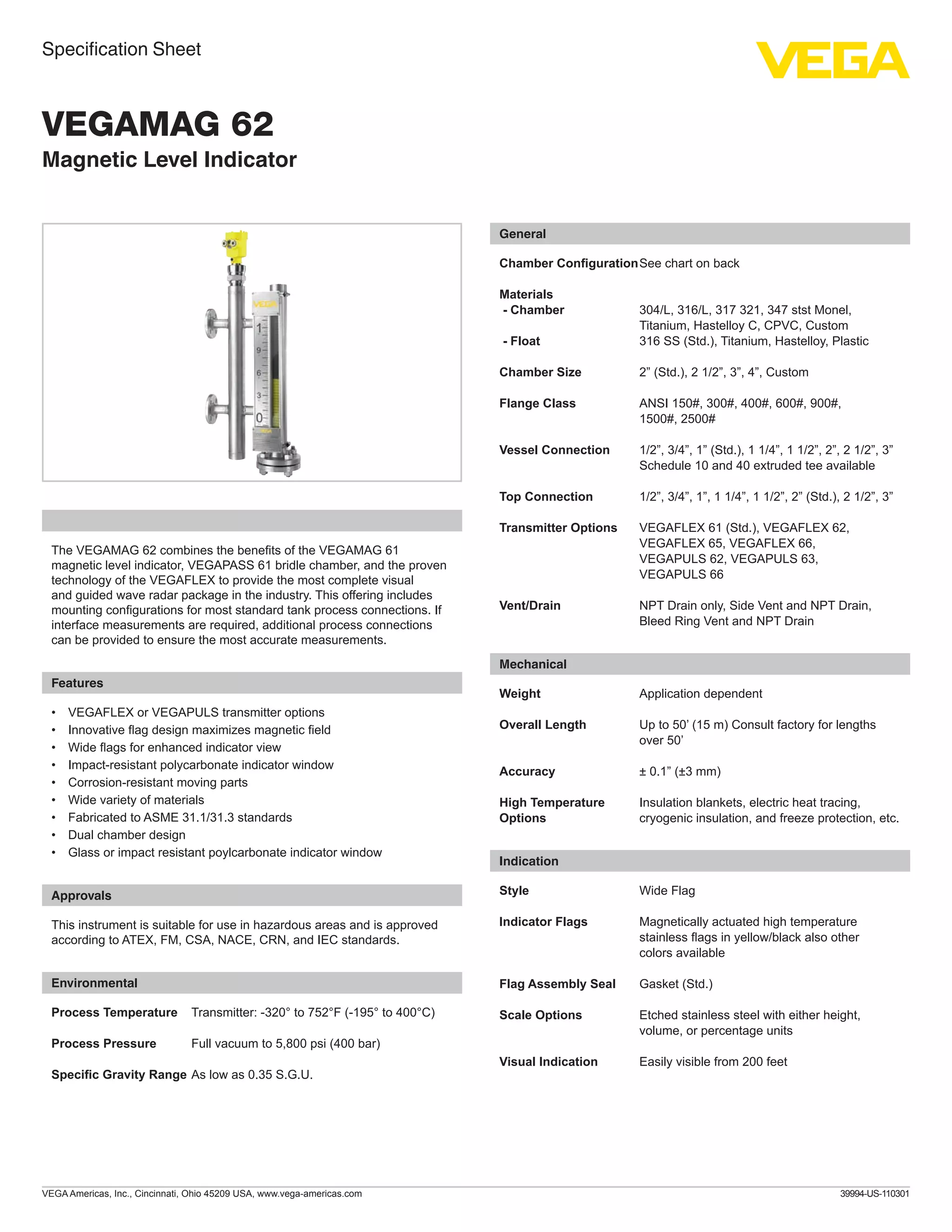 Combination magnetic and guided wave radar liquid level indicator | PDF