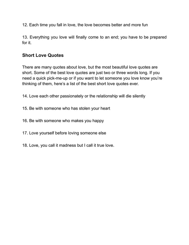 399 Deep Love Quotes _ Deep Love Quotes for Her.pdf | Heart and ...