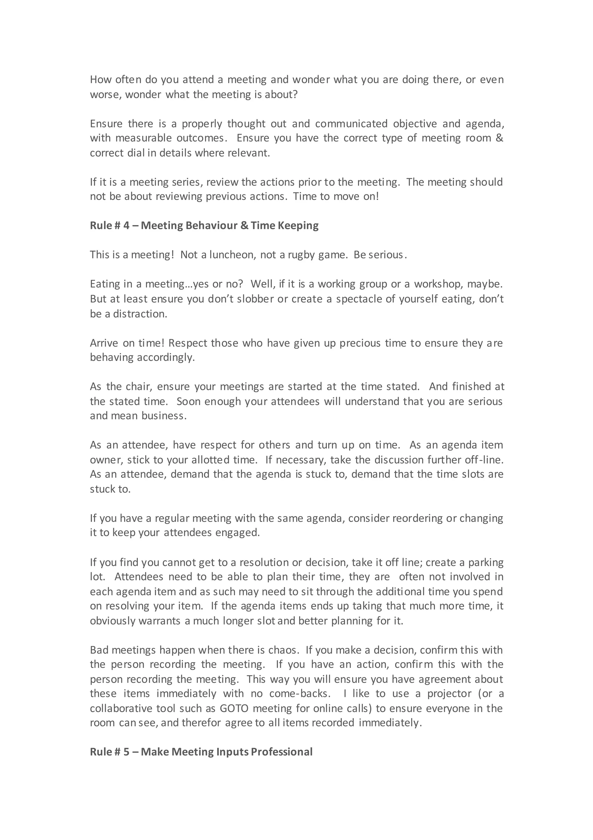 What makes a bad meeting | DOCX