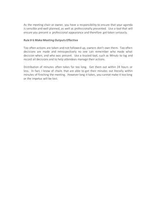 What makes a bad meeting | PDF