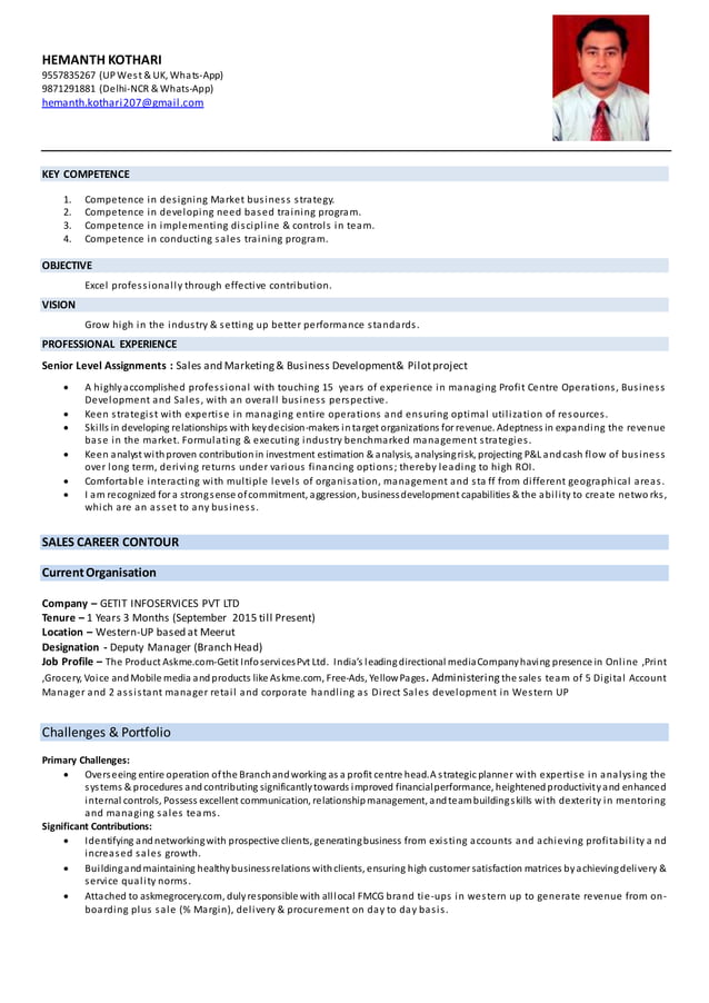 HEMANTH K CV | PDF