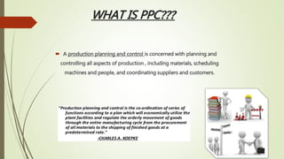 REDUCTION OF WASTAGES THROUGH PPC TECHNIQUES | PPTX