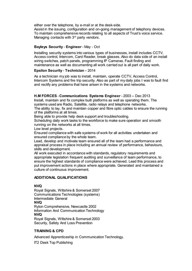 CV-Richard BrooksFinal | PDF