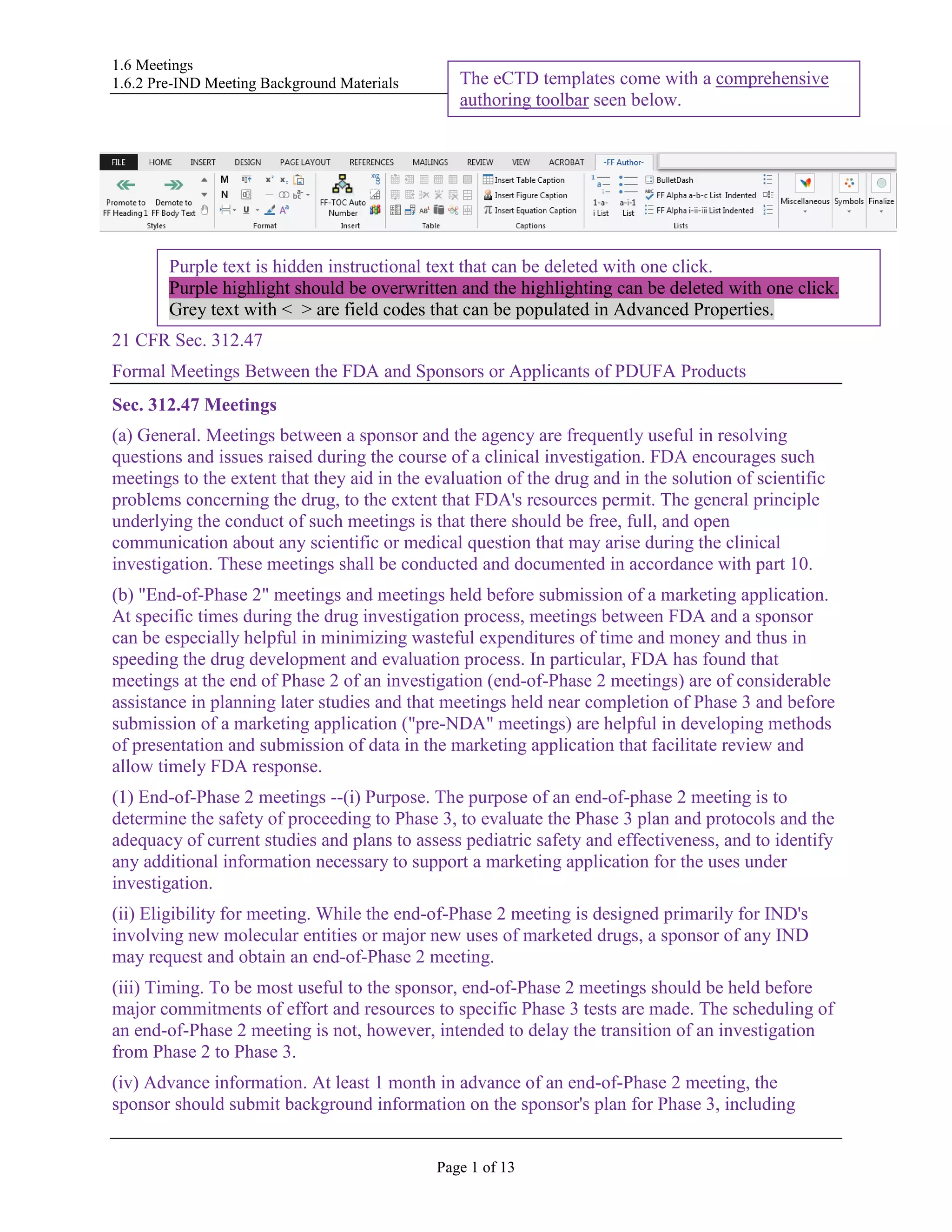 IND_1.6.2 Pre-IND Meeting Background Materials | PDF