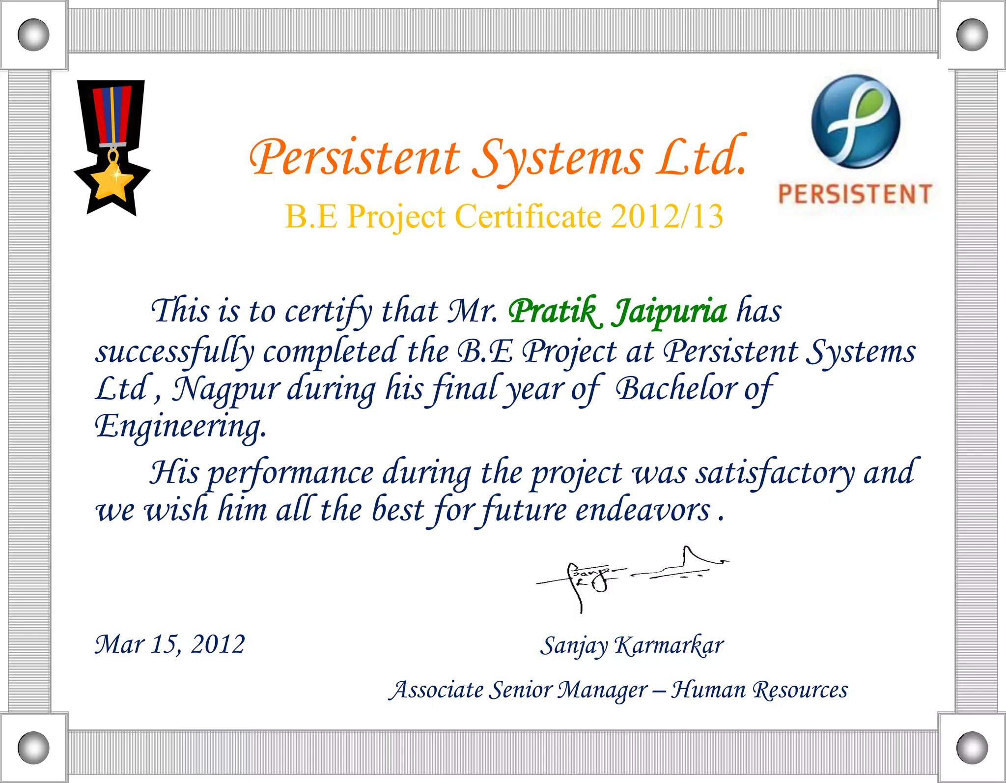 Pratik Jaipuria | PPT