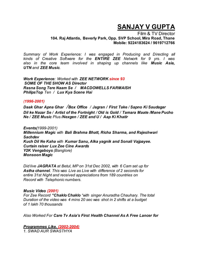 SANJAY GUPTA-1 | PDF