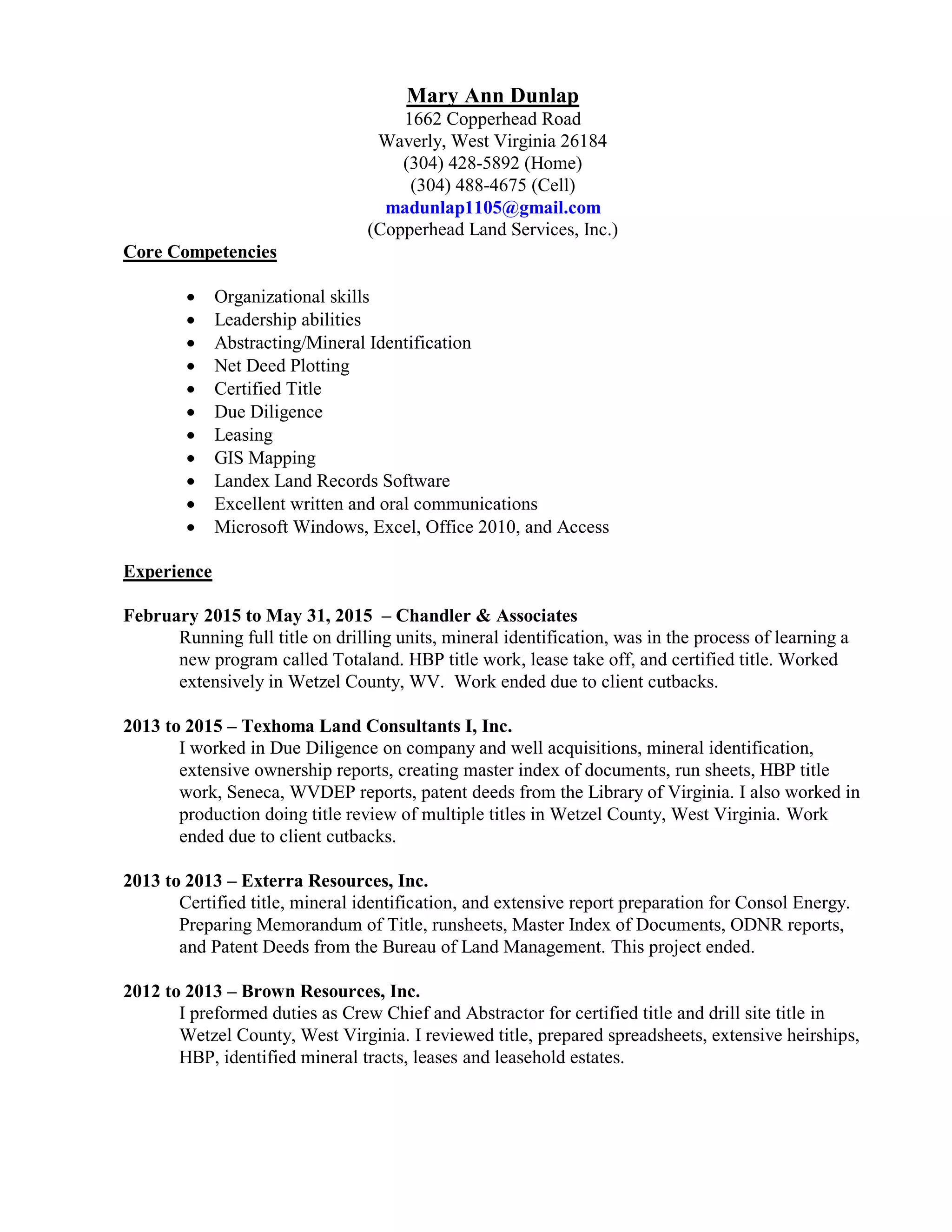 Mary Ann's Resume | PDF