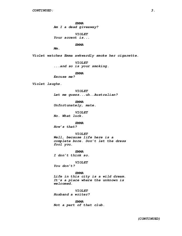 Script Sample Short