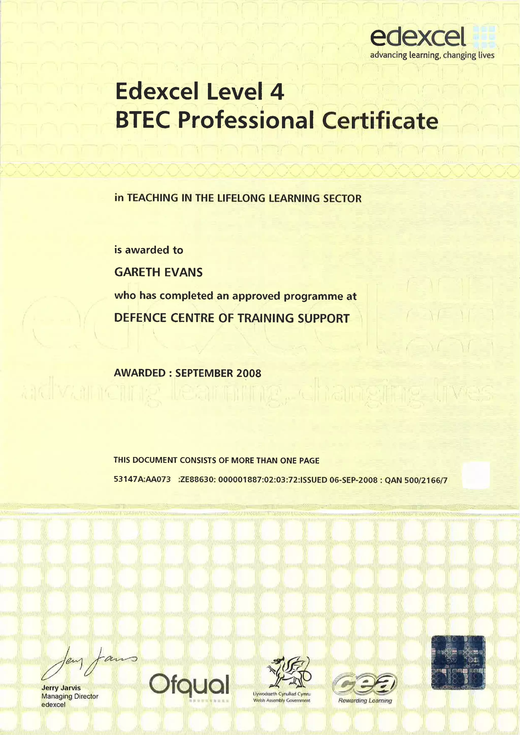 BTEC Level 4 Certificate in Teaching | PDF