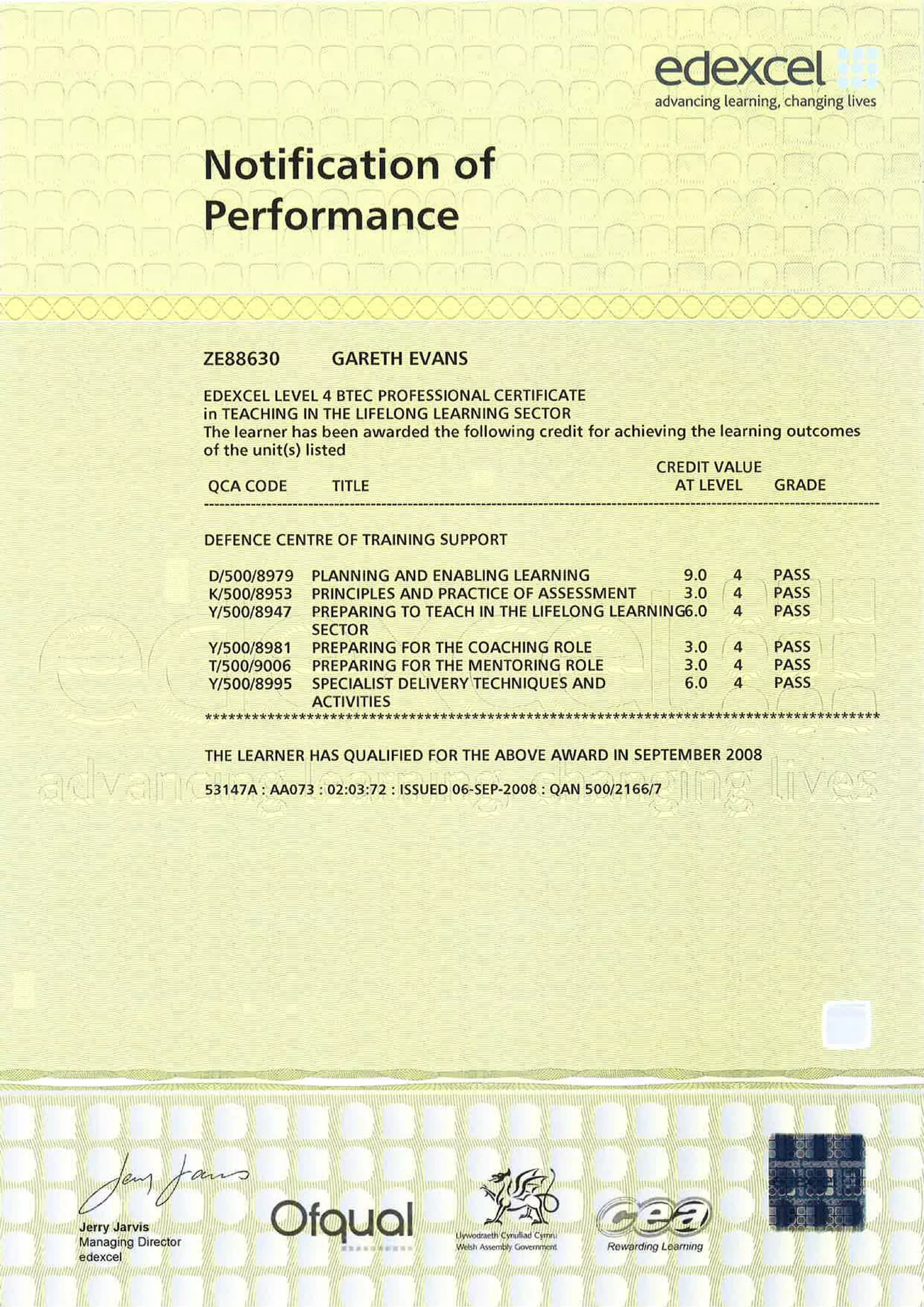 BTEC Level 4 Certificate in Teaching | PDF