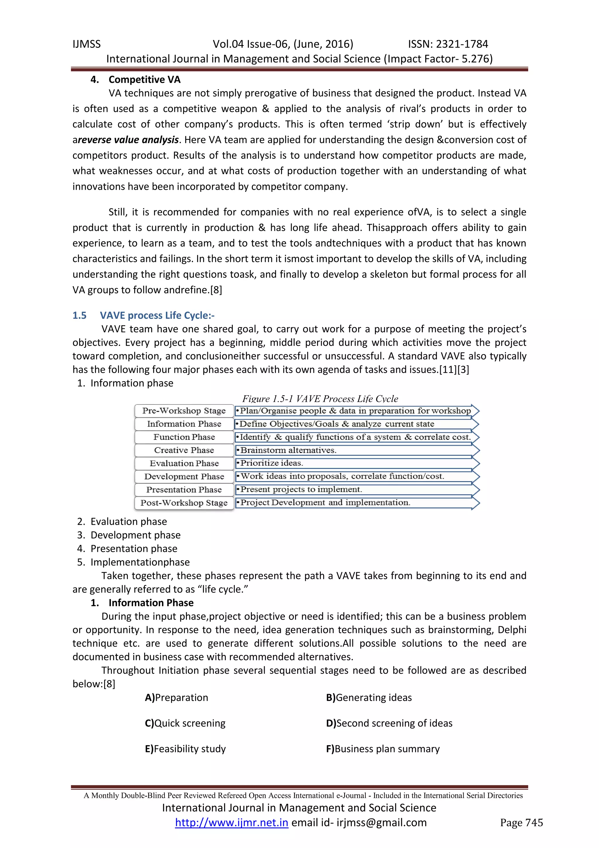 Application of VAVE in Cost reduction at Automobile Industry | PDF