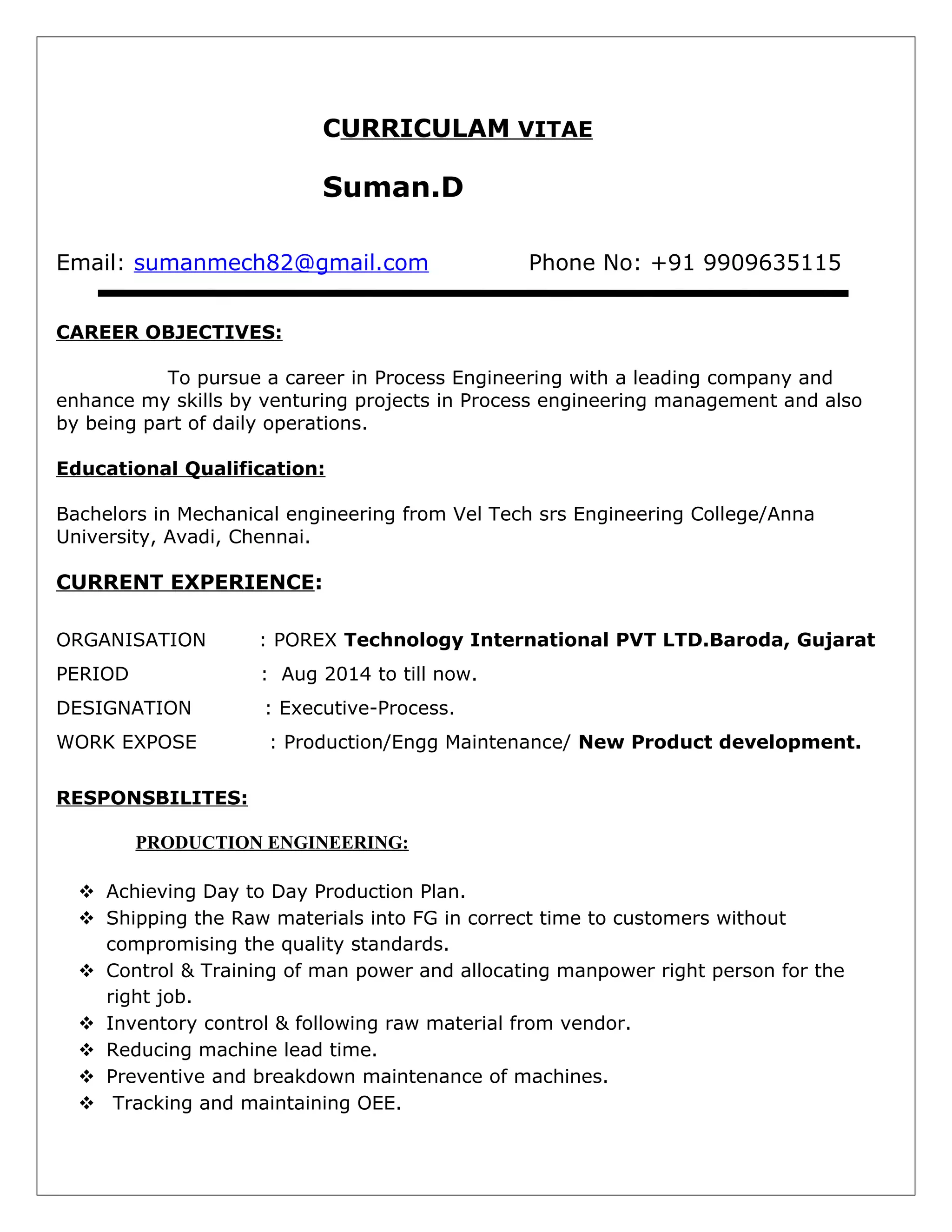 Suman Resume | DOC