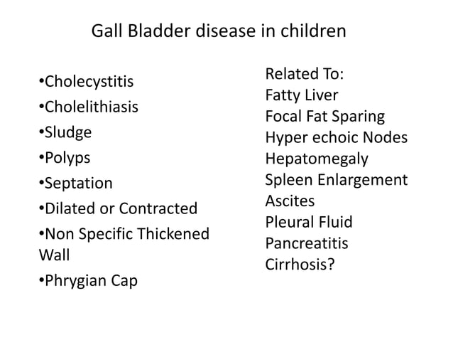 Gallbladder Disease in Children | PPTX | Digestive Disorders | Diseases ...
