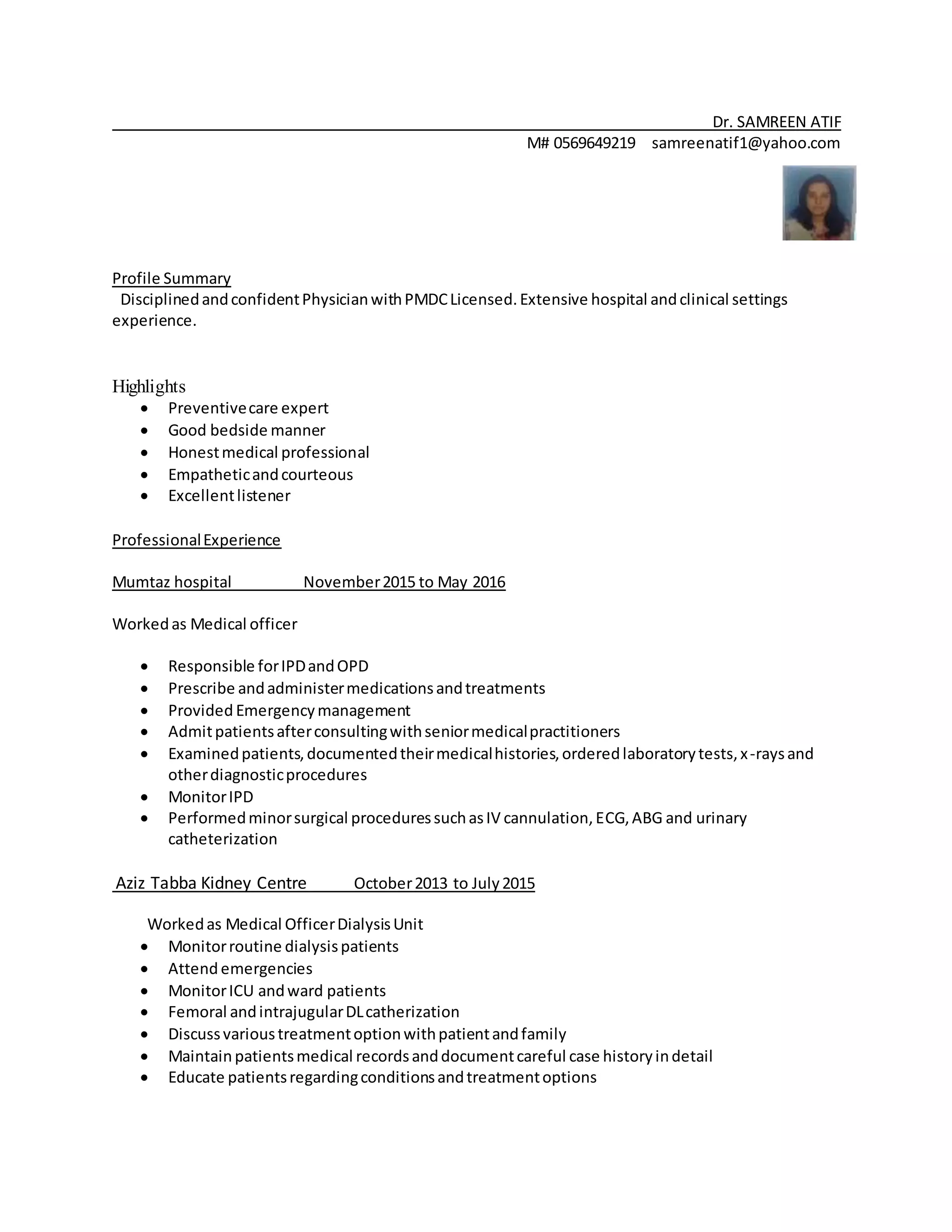 Dr Samreen Atif | PDF