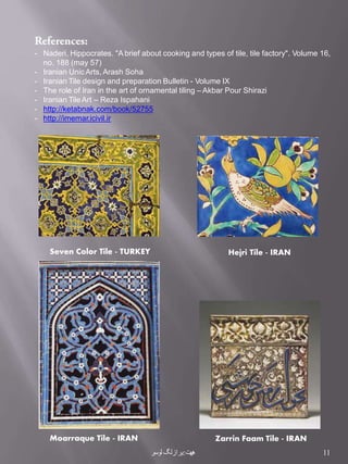 Research,Iranian Ceramic Tile works | PPTX