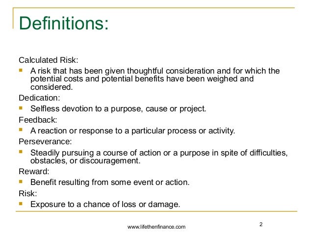 How to Calculate Risk
