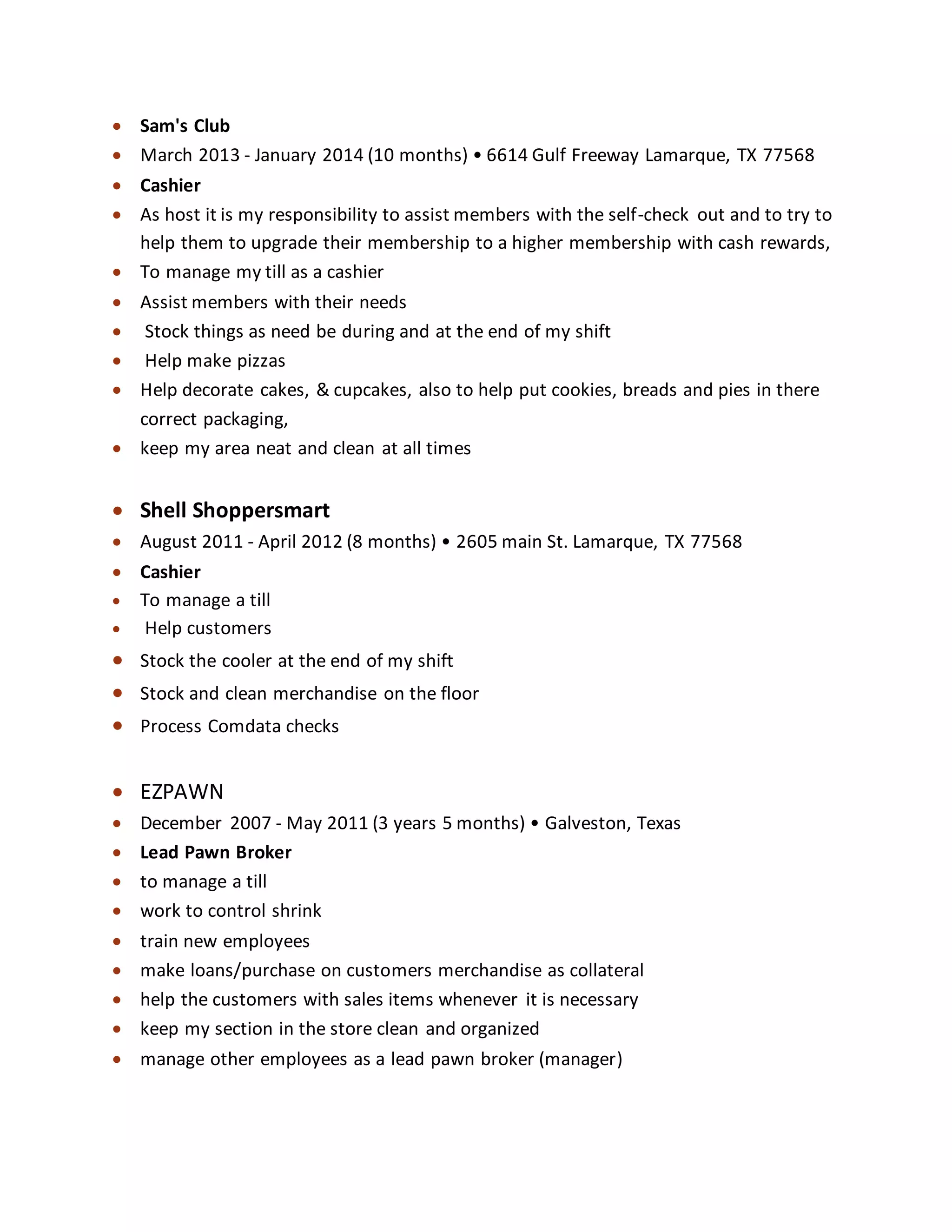 Misty Jones new resume | PDF