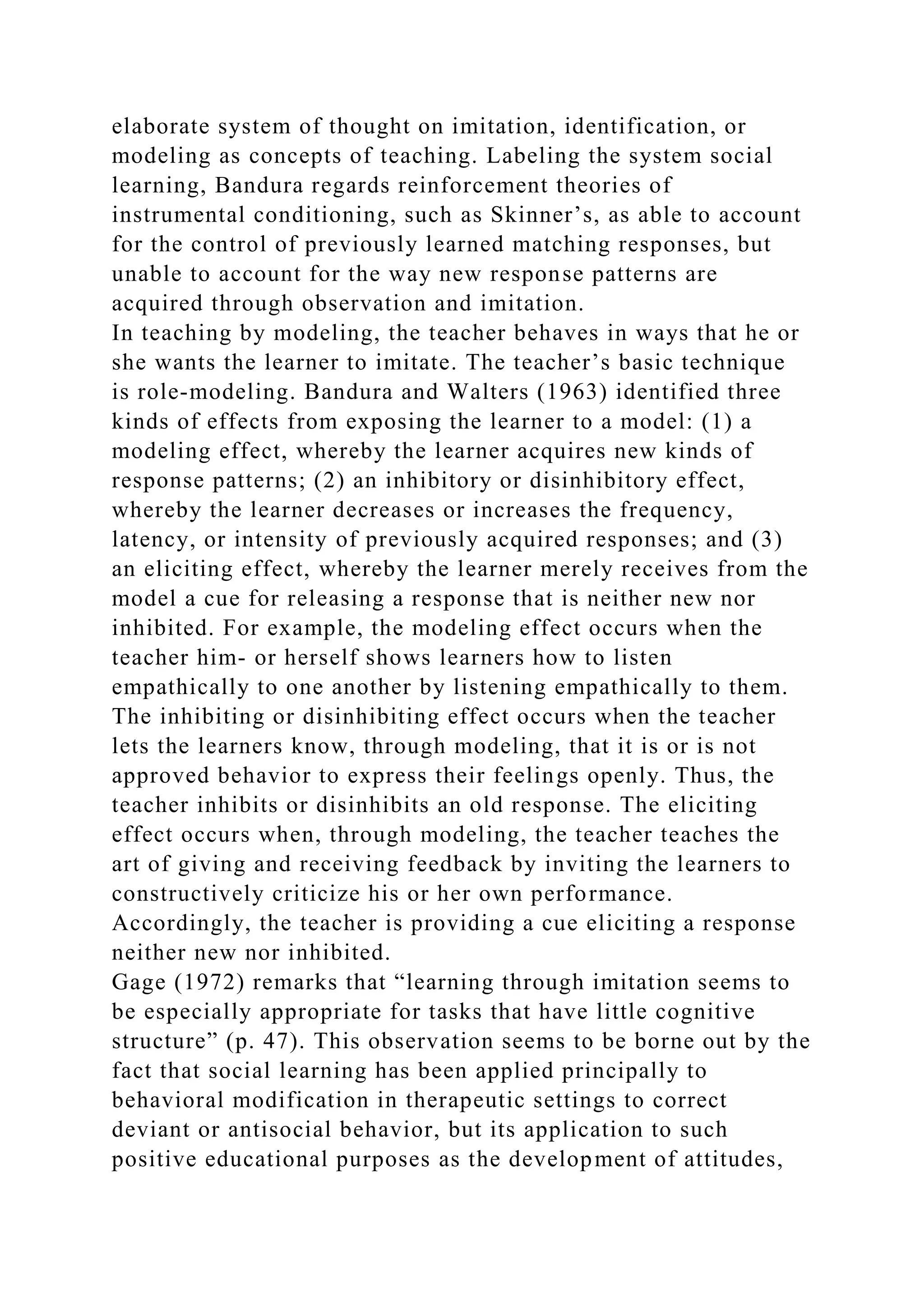 39Chapter 7Theories of TeachingIntroductionTheories of l.docx