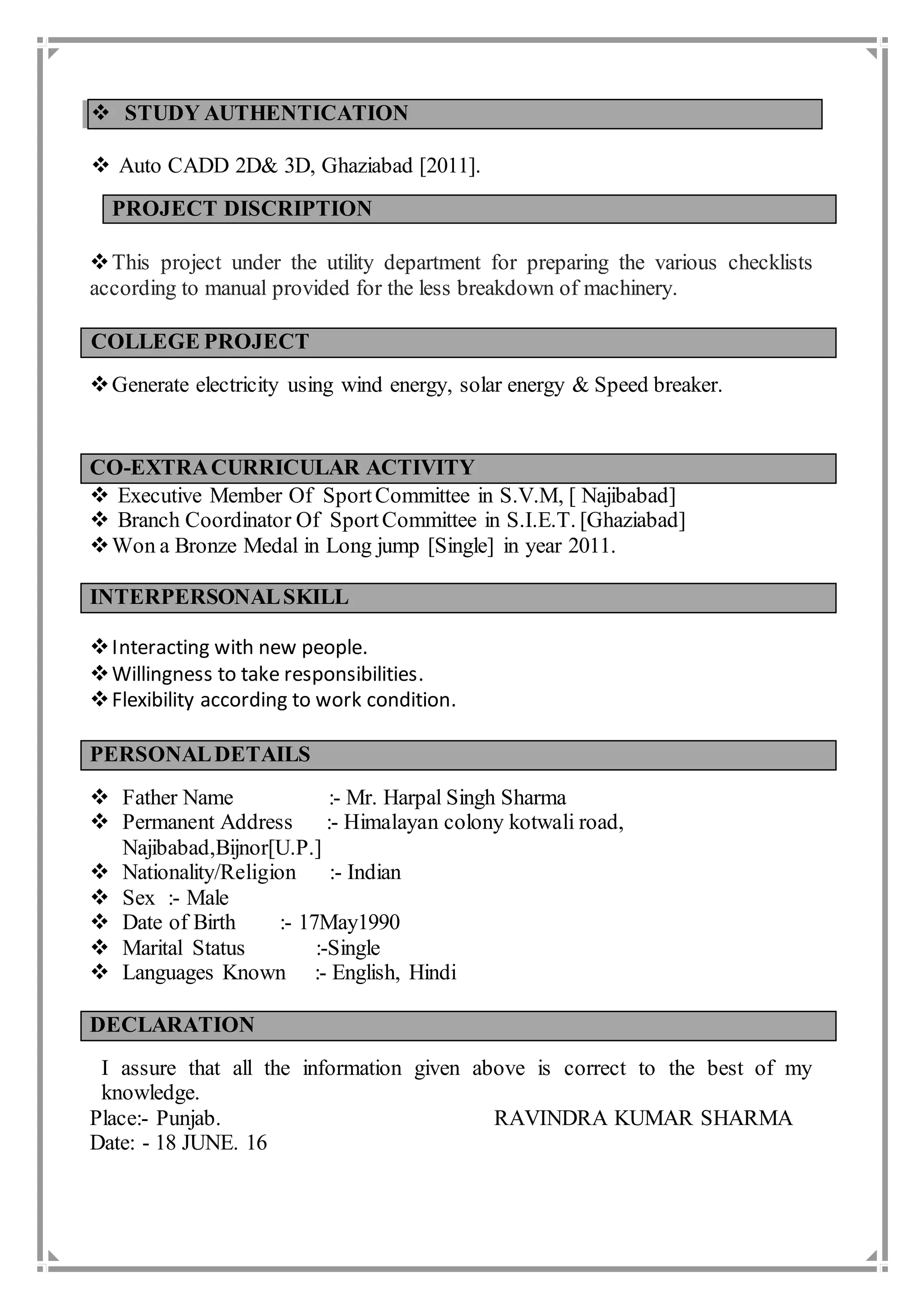 ravindra_resume | PDF