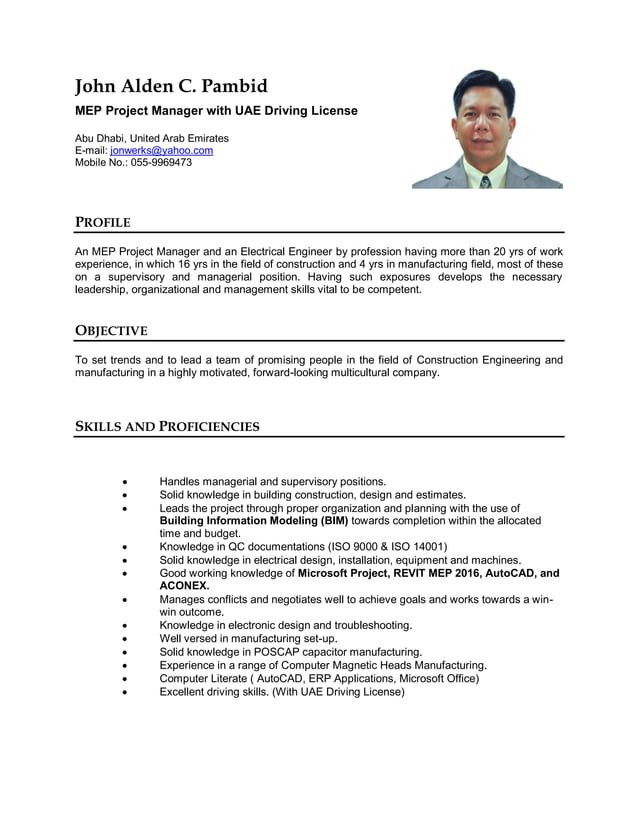 John Pambid Full CV | PDF