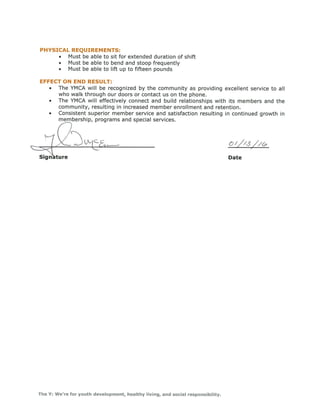 signed job description | PDF