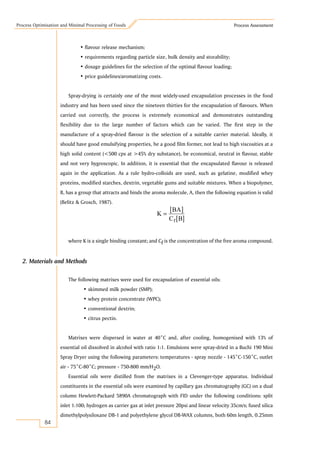 Effectiveness of Encapsulation of Some Essential Oils into Different ...