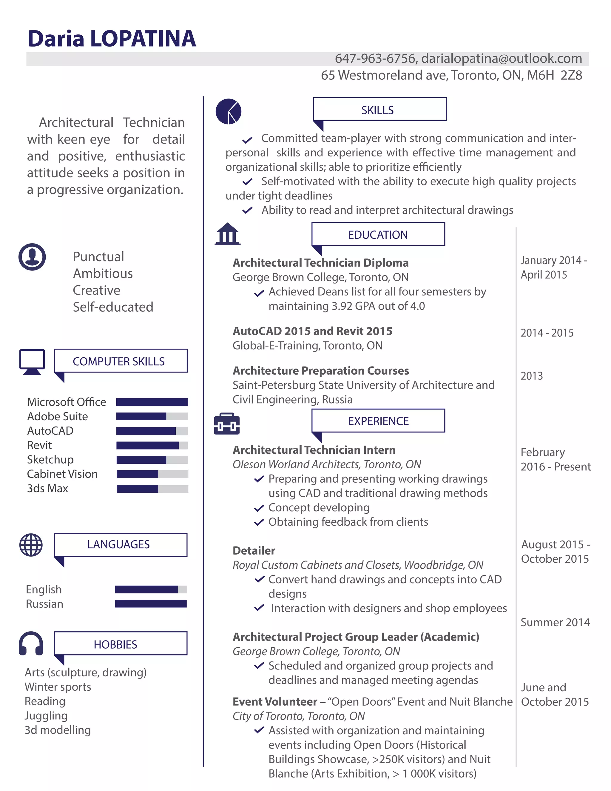 Daria Lopatina Resume | PDF