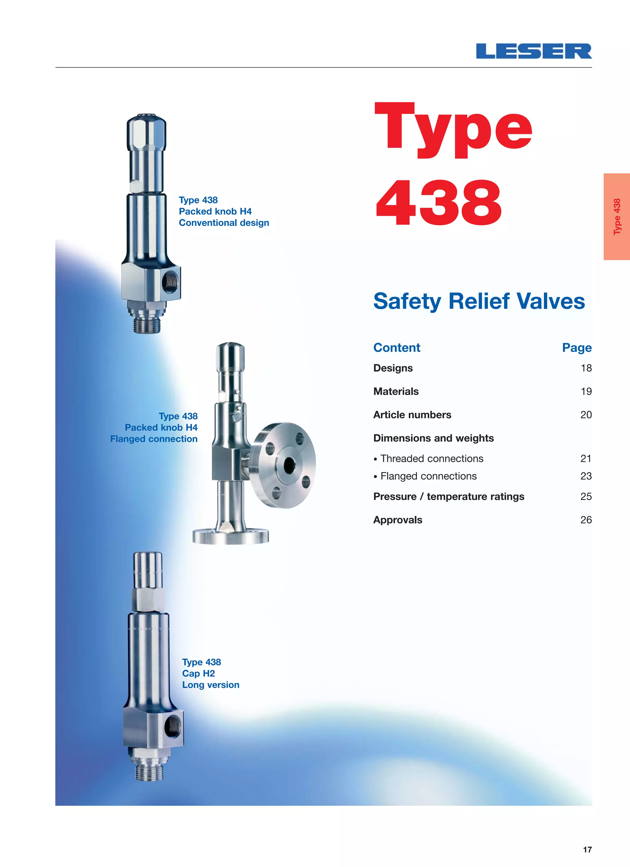 LESER-Safety-Valve-Compact-Performance-Extended-Catalog-EN | PDF