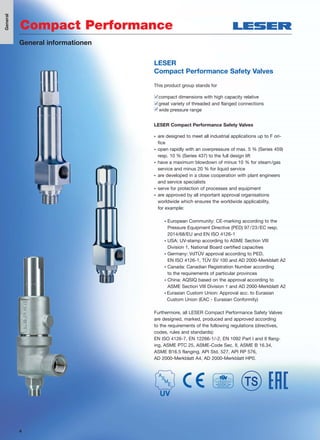 LESER-Safety-Valve-Compact-Performance-Extended-Catalog-EN | PDF