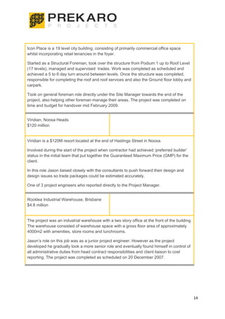 Prekaro Projects - Statement of capabilities | PDF