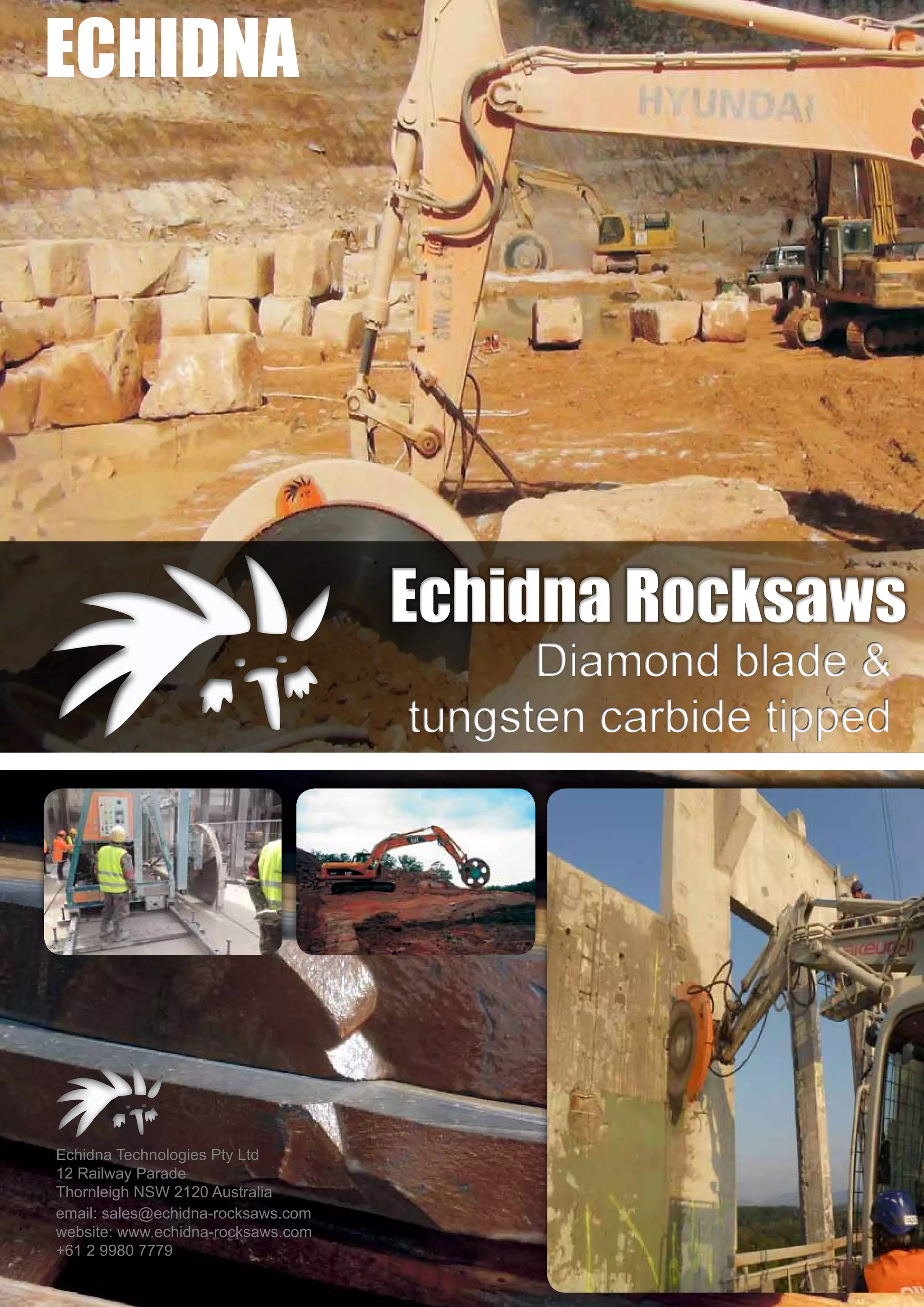 Echidna Rocksaws introduction booklet small | PDF