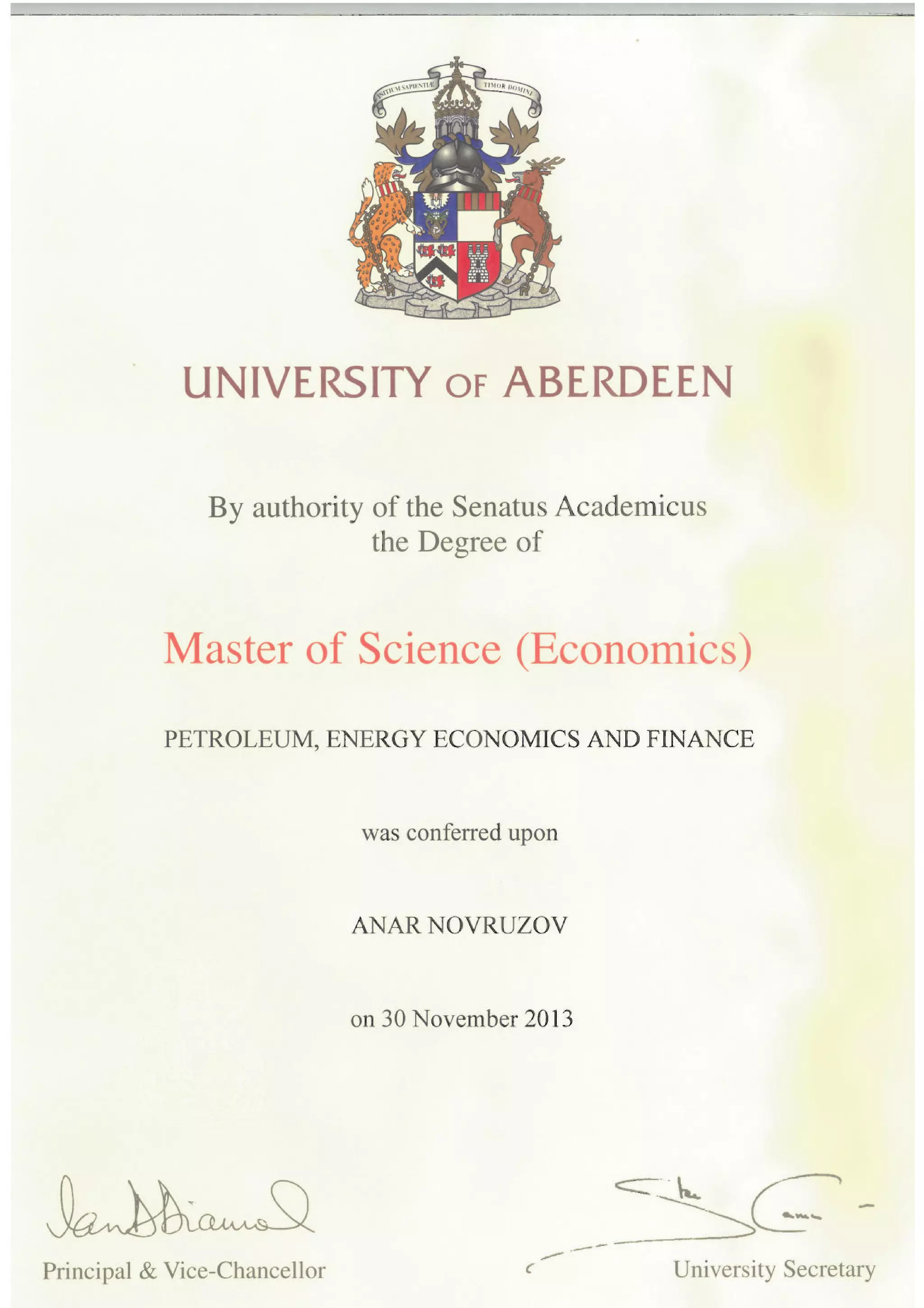 Master's Diploma | PDF