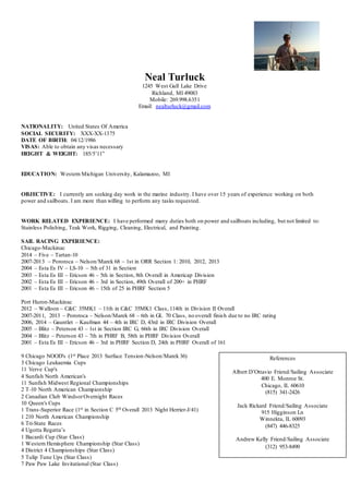 Neal S Turluck Sailing Resume | DOCX