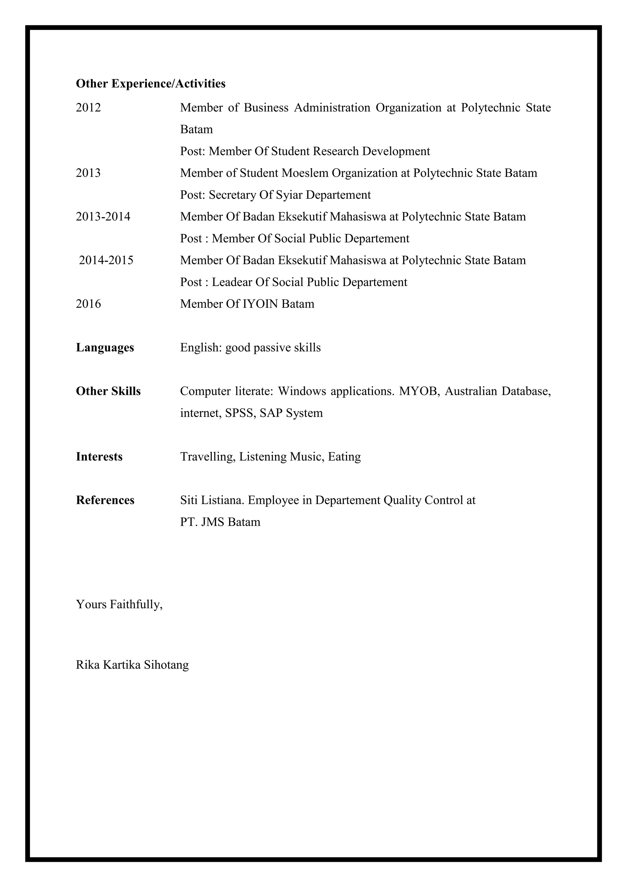 CURRICULUM VITAE | PDF | Careers