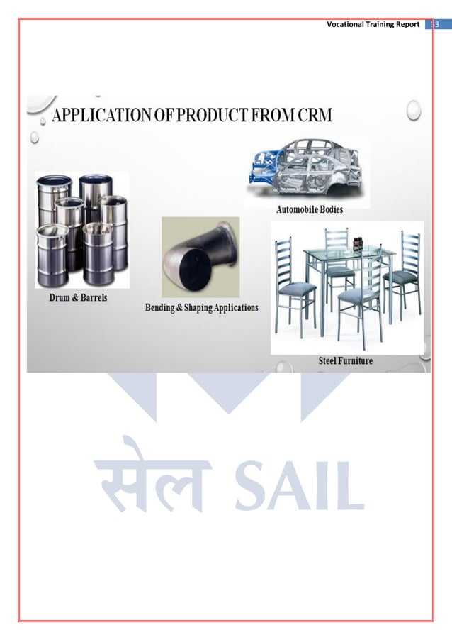 Vocational Training in Steel Authority of India Limited (SAIL)-Bokaro Steel Plant | PDF