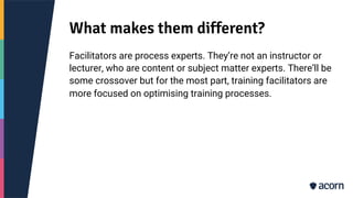Training Facilitators: What They Need to Succeed | PDF