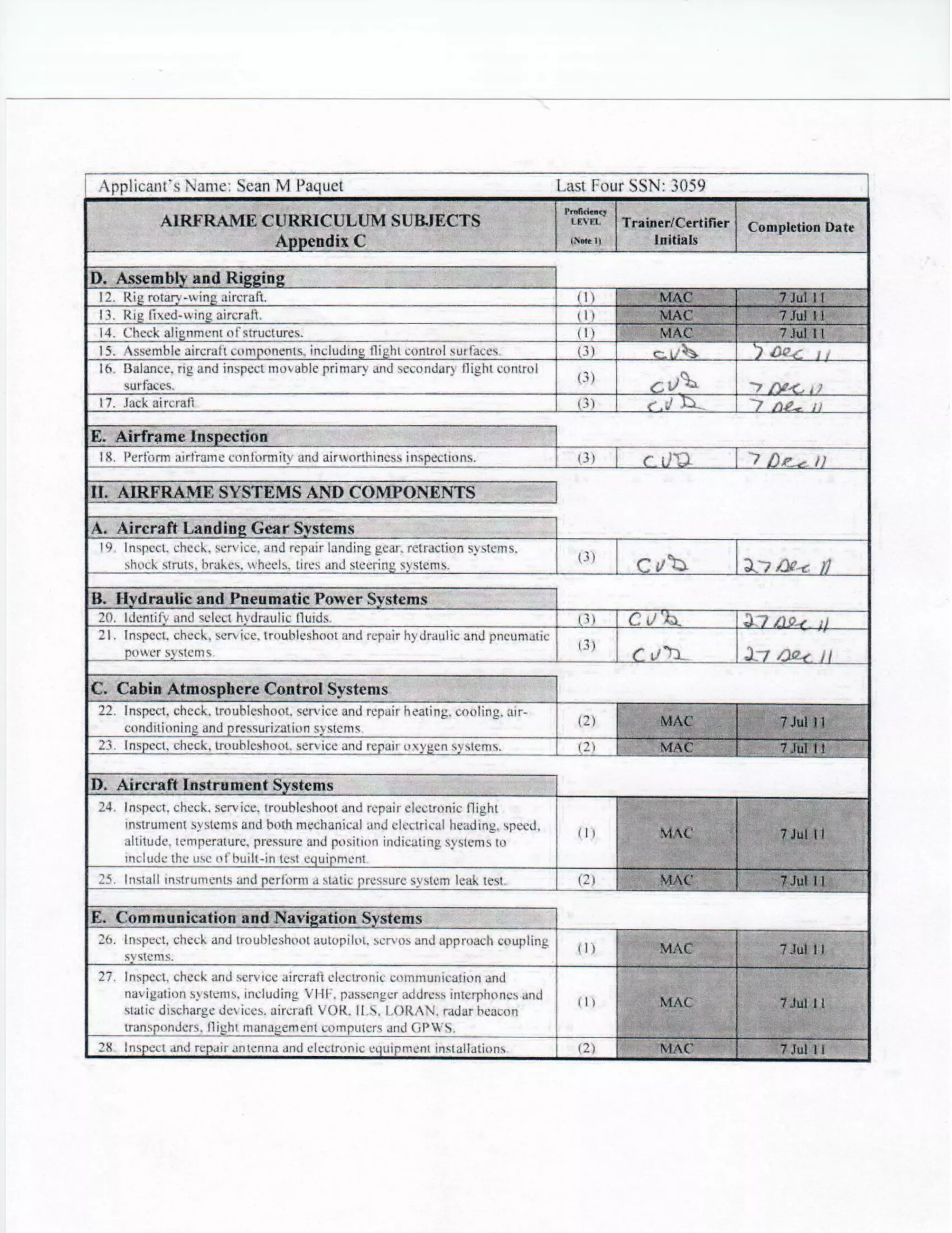 6. Airframe & Powerplant License Package | PDF