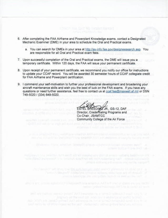 6. Airframe & Powerplant License Package | PDF