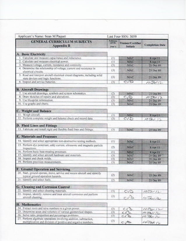 6. Airframe & Powerplant License Package | PDF