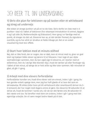 39 ideer til din undervisning | PDF