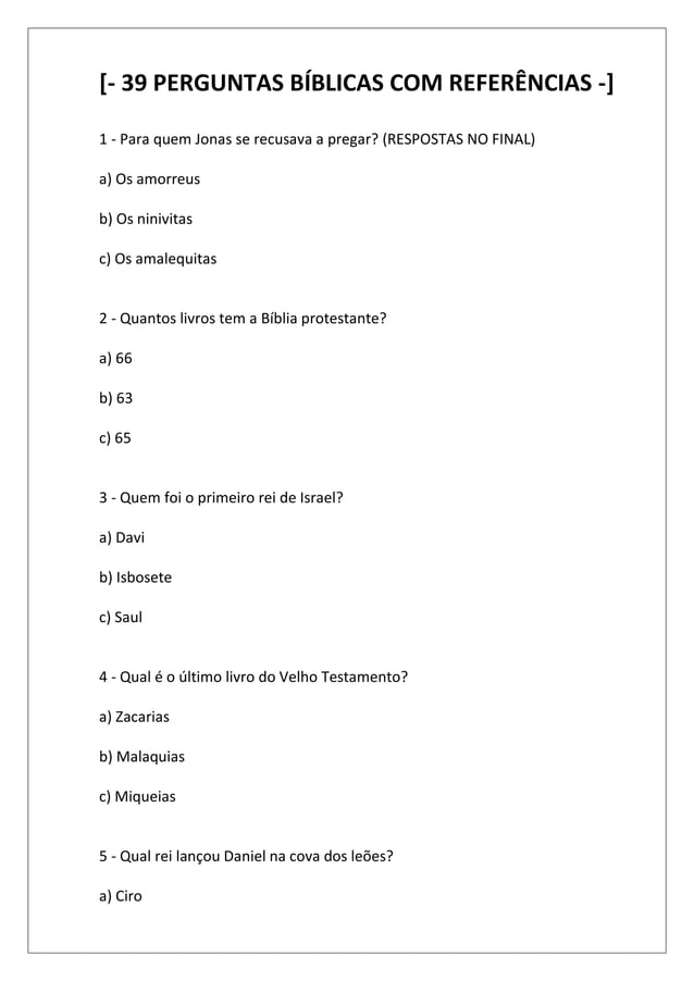 Perguntas E Respostas Sobre O Livro De Daniel ENSINO - Alliancesecurity