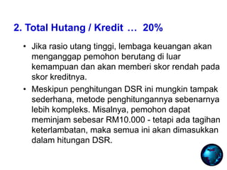 Contoh "Credit Scoring di Malaysia" _Materi Training CREDIT SCORING | PPTX