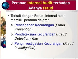 Peranan Audit Internal dalam Pencegahan & Pendeteksian FRAUD RISK ...