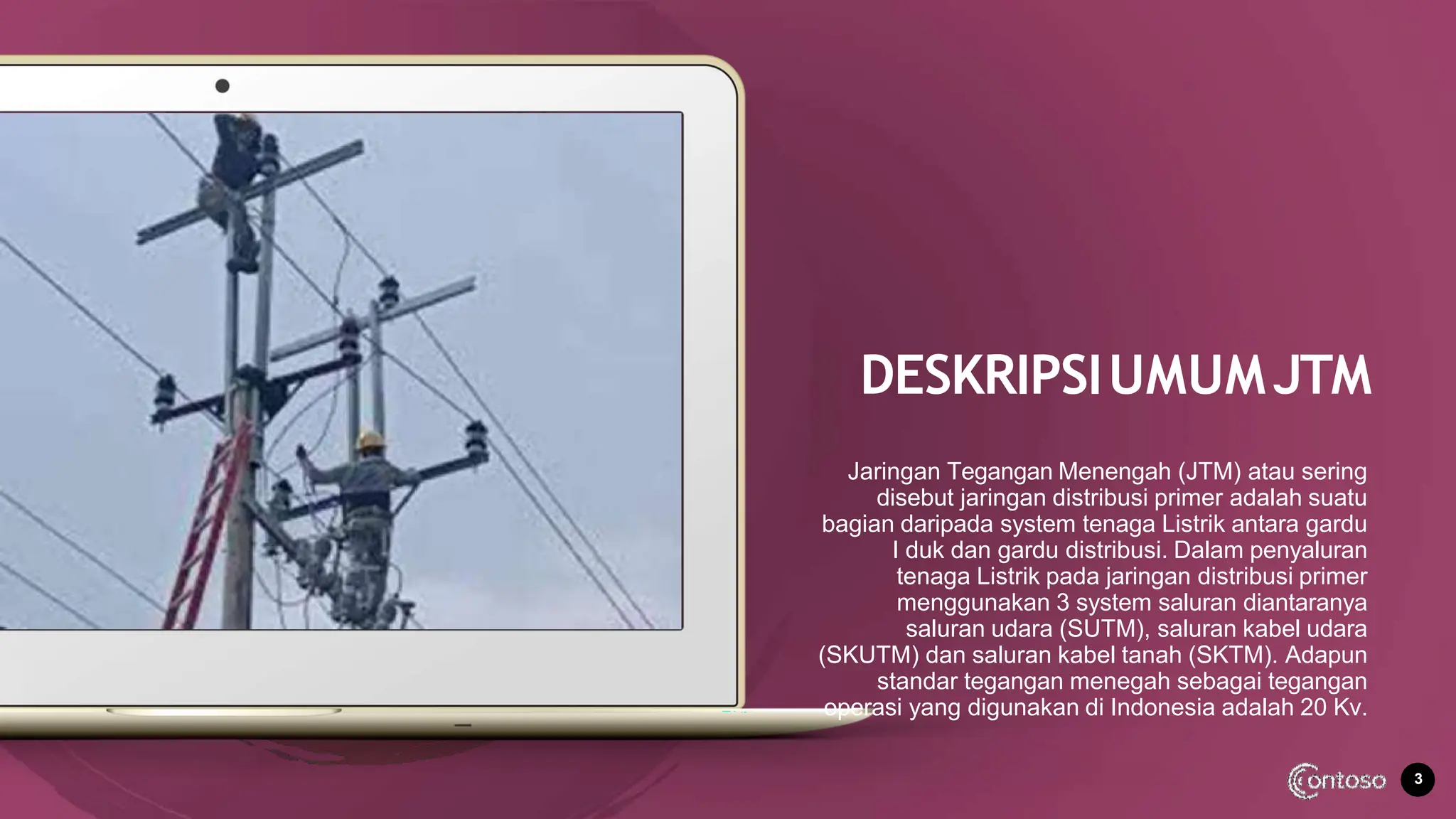 JARINGAN TEGANGAN MENENGAH SISTEM TENAGA LISTRIK 20 KV | PPTX