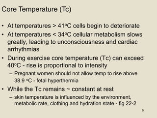 Exercise and Environment Temperature acclimatization | PPTX