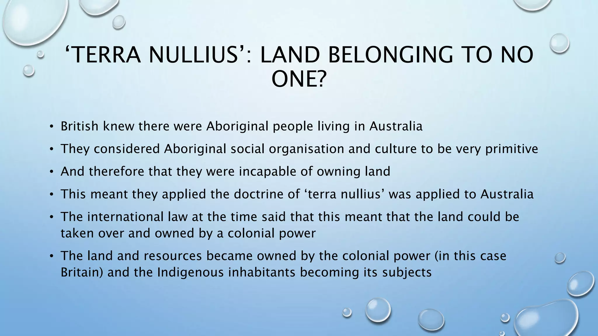 3a Australia's government, terra nullius and federation | PPTX