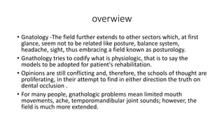 basics of gnathology | PPTX
