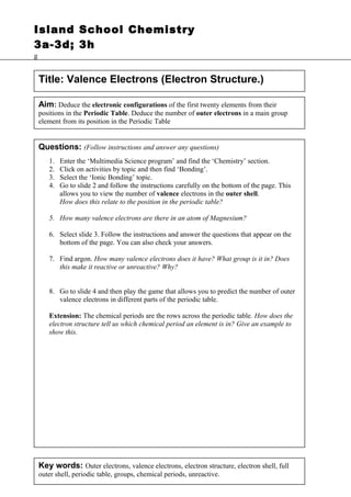 3a d,3h atomic structure info + qs | DOC | Chemistry | Science