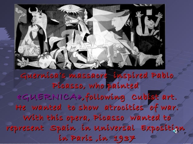 Demonstrative lesson on Guernica (History//Art) by class 3A.