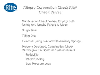 Ritepro Check Valves | PPT